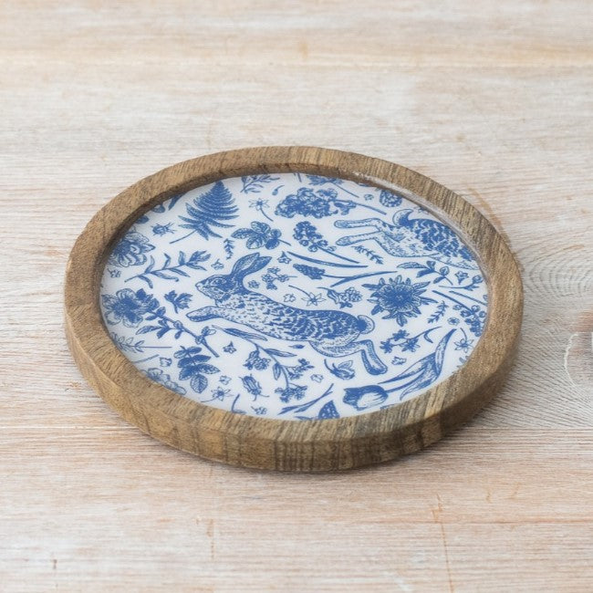 Country Hare Wooden Enamel Coaster - PAIR – Sew Inspiring UK