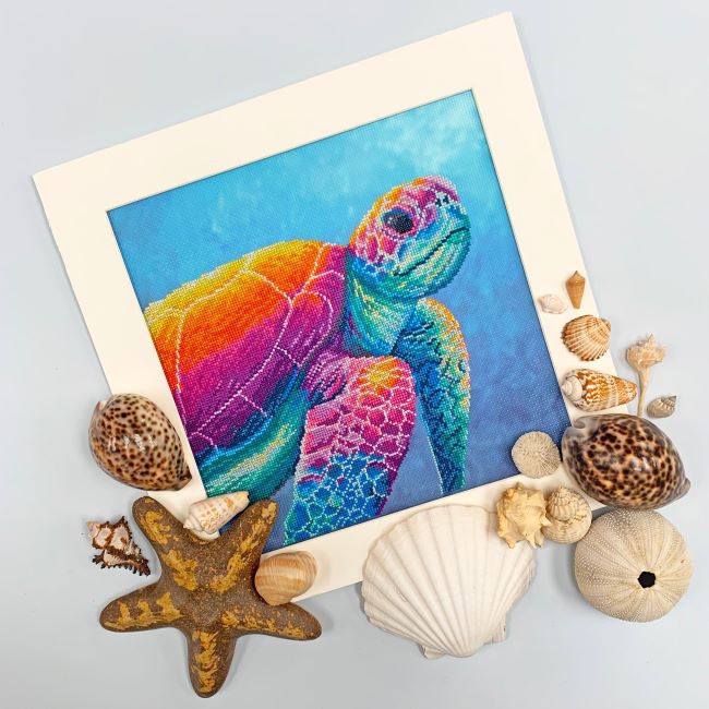 Imagine Turtle Cross Stitch Kit, Bothy Threads – Sew Inspiring UK