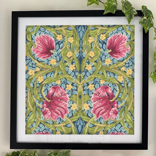 William Morris Pimpernel, Cross Stitch Kit Bothy Threads – Sew Inspiring UK