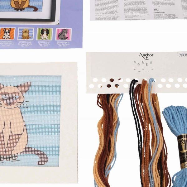 Siamese Cat Tapestry Kit, Needlepoint Starter, Anchor 20011 – Sew ...