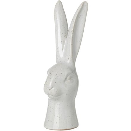 Porcelain White Rabbit Head Ornament - 16cm – Sew Inspiring UK