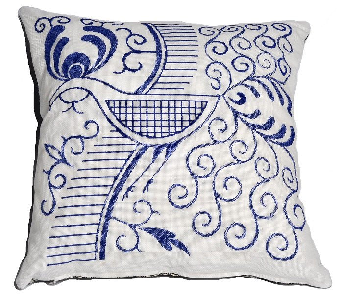 Embroidery Kit Indigo Bird, Modern Embroidery Kit, Anette Eriksson ...