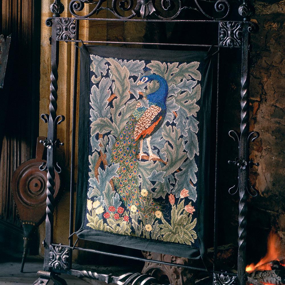 Beth Russell Needlepoint Tapestry Kit, Peacock Wallhanging/ Firescreen ...