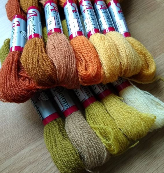 Appletons Crewel Wool, Autumn Colour Set of 12 – Sew Inspiring UK
