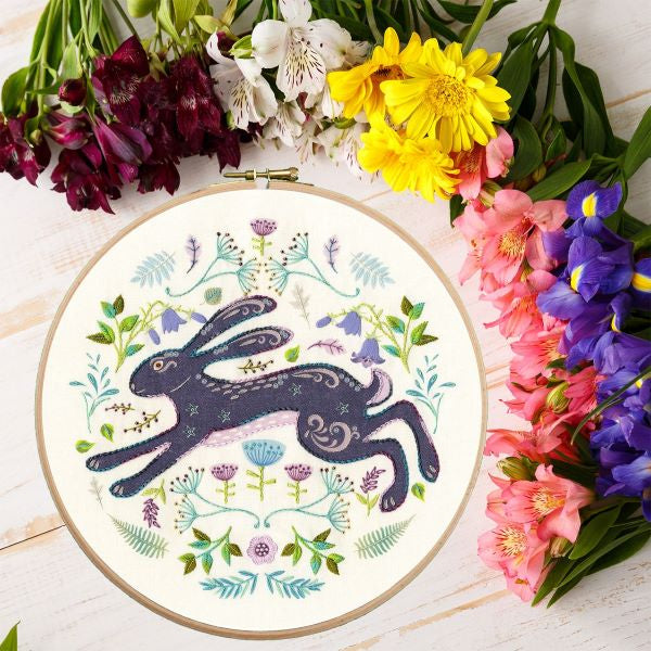 Folk Hare Embroidery Kit, Bothy Threads – Sew Inspiring UK