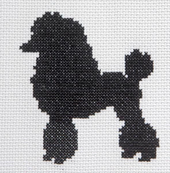 French Poodle Starter Cross Stitch Kit, Pastime & Present Days PTPD01 ...