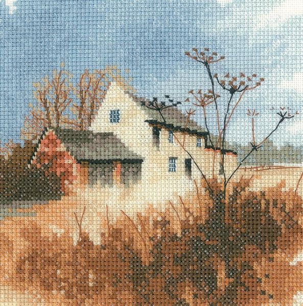 Old Farmhouse Cross Stitch Kit, Heritage Crafts - John Clayton – Sew ...